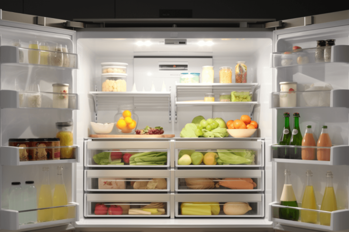 Kan man sette varm mat i kjøleskapet