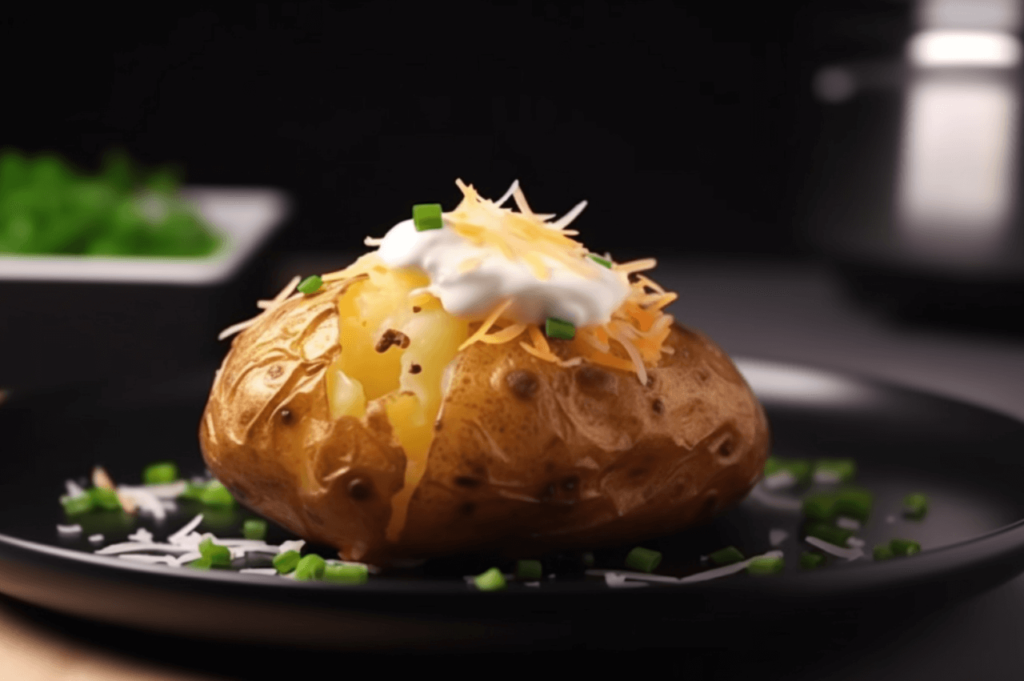 Bakt potet i airfryer oppskrift (Sprø og smakfull)